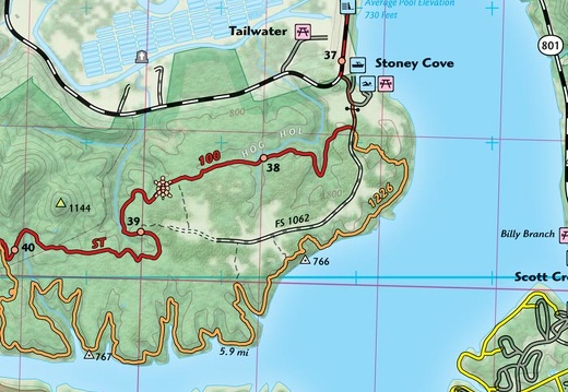 Images of Maps / Samples of selected published maps / Sheltowee Trace ...