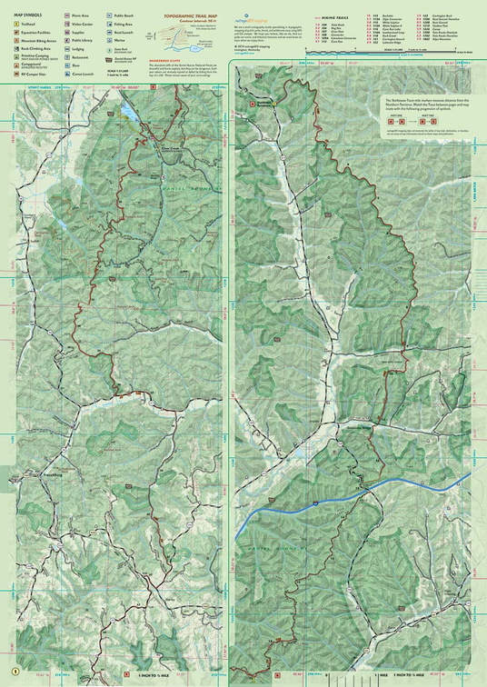 Images of Maps / Samples of selected published maps / Sheltowee Trace ...