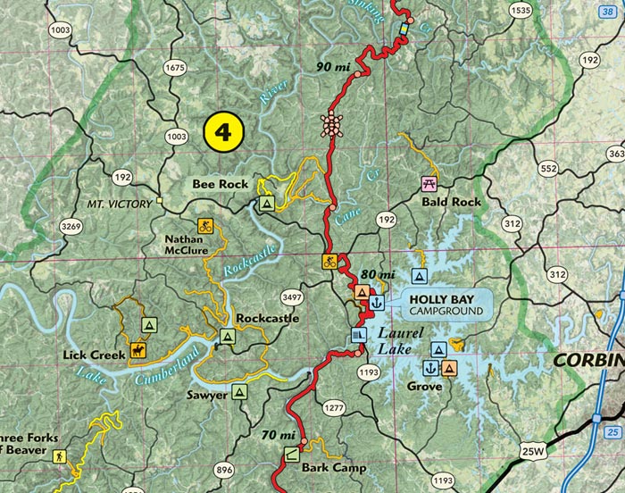 Images of Maps / Samples of selected published maps / Sheltowee Trace ...