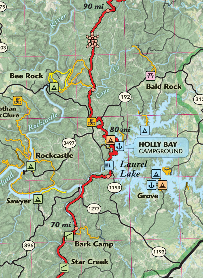 Images of Maps / Samples of selected published maps / Sheltowee Trace ...