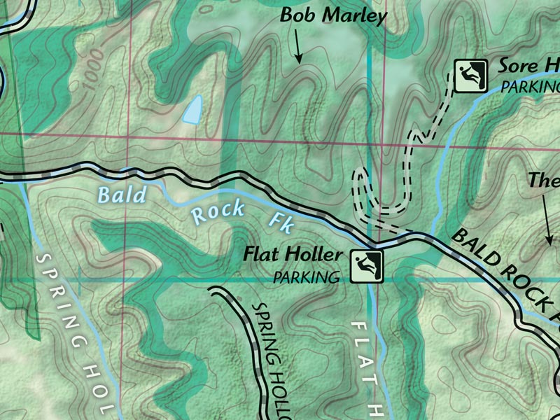 Sheltowee Trace North Trail Map