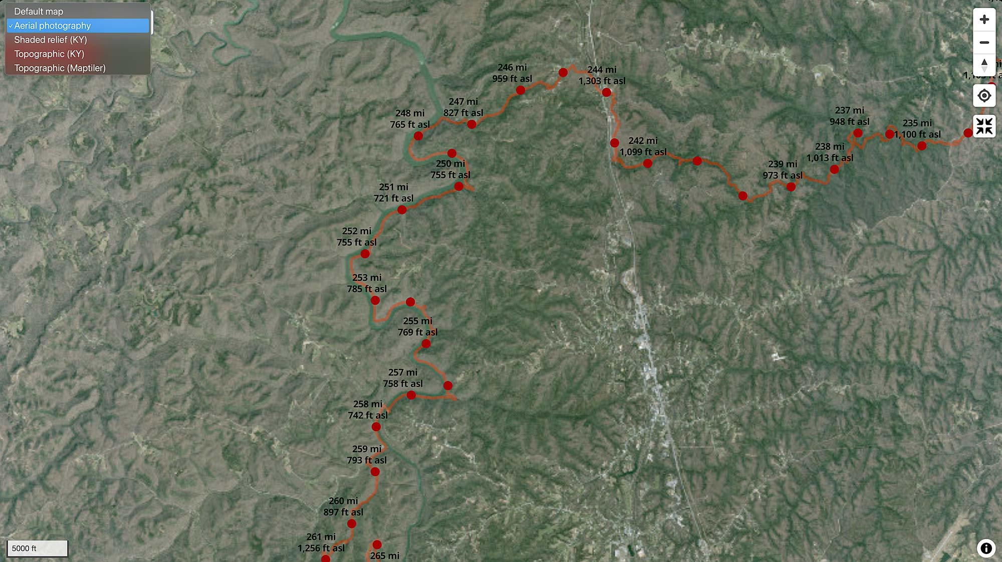 New base maps for Sheltowee Trace
